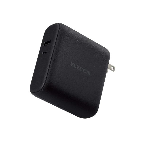 10000mAh・ブラック  DE-AC07-10000BK2ポート Type-C×1 USB-A×1・AC充電器としてもモバイルバッテリーとしても使用可能な2in1タイプのAC充電器一体型モバイルバッテリーです。・USB Power De...