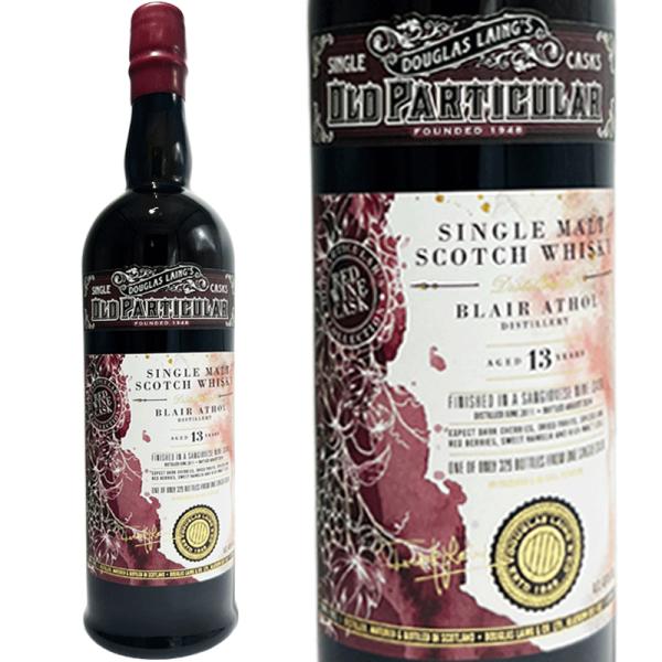 商品名 ブレア アソール 13年 サンジョベーゼ フィニッシュ ダグラスレイン オールド パティキュラー レッド ワインブランド名 ダグラスレイン / ブレア アソール単品容量 700mlアルコール度数 48.4%ヴィンテージ 2011年原...