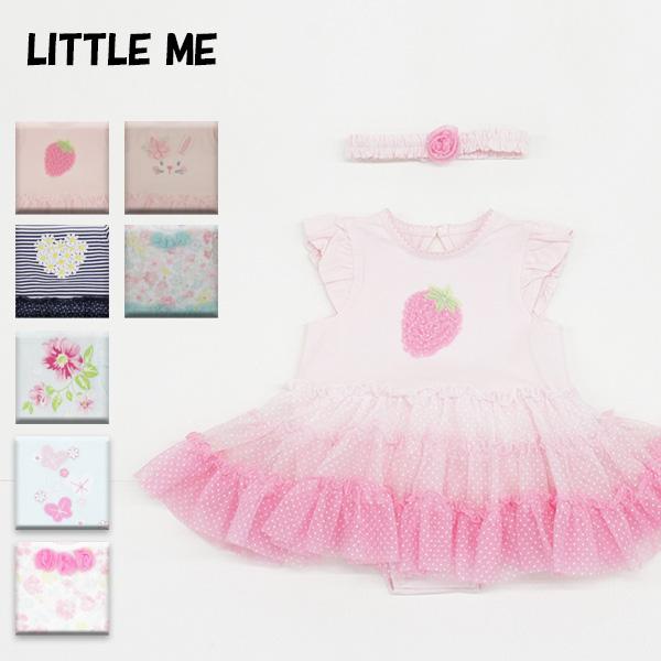 送料無料 アウトレット LITTLE ME リトルミー ベビー ワンピース バンド付きチュニックワンピース 夏 #1112900 P200【商品説明】スナップボタンがついた、チュールワンピース風ベビーロンパース♪可愛いヘアバンド付です！ドレ...