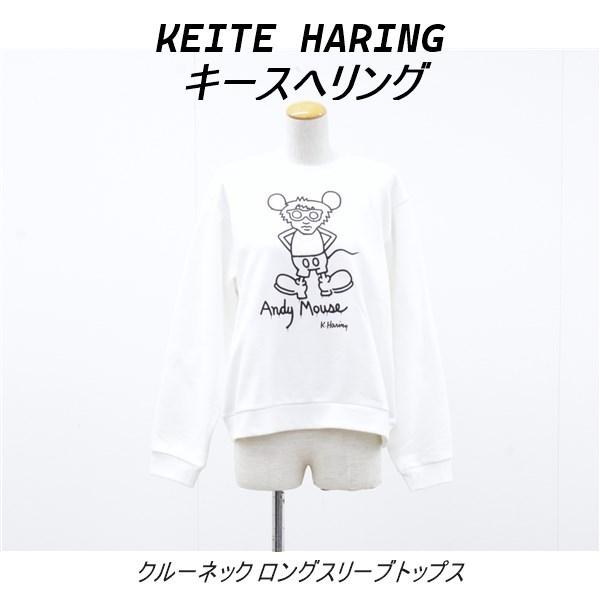【商品説明】有名なポップアーティスト、キースへリングのグラフティプリントT。生地が柔らかく、裏フリース素材であったか！！【サイズ】　Sサイズ／　肩幅：44cm/身幅：52cm/着丈：53cm/袖丈：55cm　Mサイズ／　肩幅：45cm/身幅...