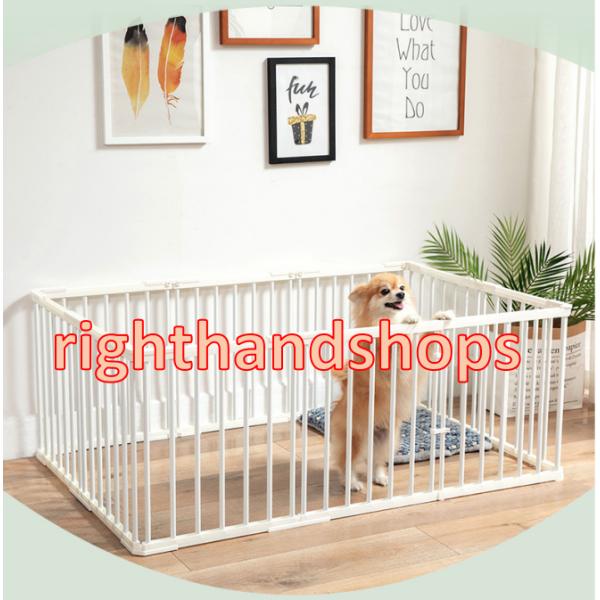 自由にレイアウト可能！14枚のフェンスで大きなサークルが作れます。真四角や長方形など、お部屋の大きさに合わせてお好みサイズに調節可能。ドア付きで簡単開閉上下ダブルロック機能で脱走防止対策もばっちりです。付属のクリップで更にフェンスが開かない...