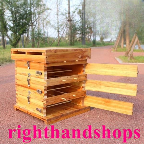 ハチの巣箱は、高品質な杉材を使用し、各板が高温でワックスを煮て処理されています。この特別な処理により、ボックスは防水性、防湿性、防虫性があり、耐久性があり、変形しにくいという特長を持っています。ハニカム基を必要としない独自の設計で、簡単に蜂...