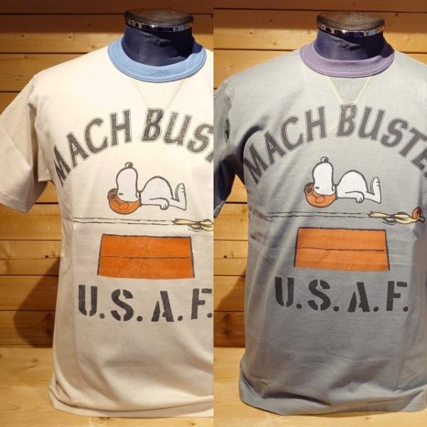 トイズマッコイ TOYSMcCOY Tシャツ  "MACH BUSTER U.S.A.F." TMC2627 Col:Beige,Green￥10,000(税抜)