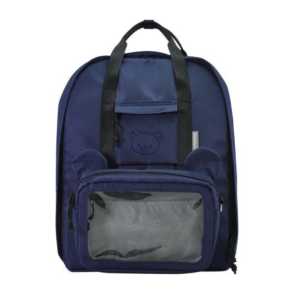 【2026/01/05 12:00  販売開始】大容量かつ機能性の高さが嬉しい☆オン・オフ問わず幅広いシーンで大活躍のリュックサック（ネイビー）です！フロントにあるポーチは取り外してショルダーポーチとして使えるので、お財布やスマホなどすぐに...