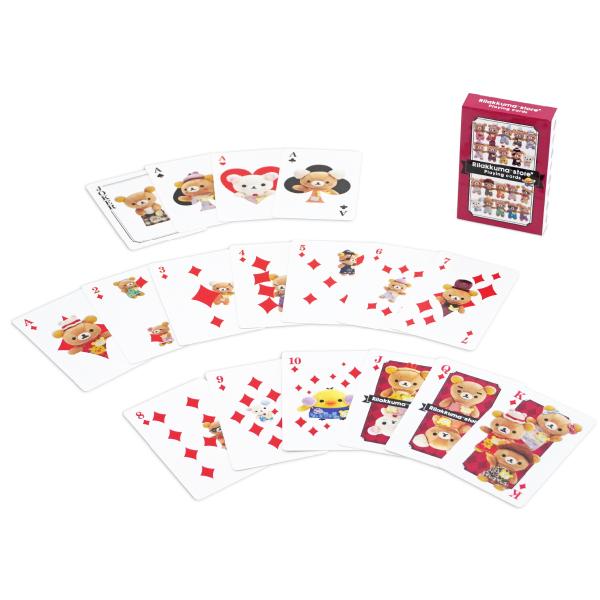 【2026/10/05 12:00  販売開始】リラックマストア店長デザインのトランプです。カードの絵柄やケースのデザインも魅力的！遊ぶだけではなく、お部屋に飾ったりスマホケースに入れるのも◎サイズ：約60×90×17mm素材：紙