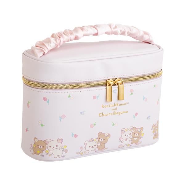 【2026/2/20 12:00  販売開始】コリコグストア限定デザインのバニティポーチです。見た目のかわいさだけではなく、大容量なのも嬉しいポイント♪サイズ：約140×200×80mm素材：合皮・エンボス加工・内メッシュポケット付