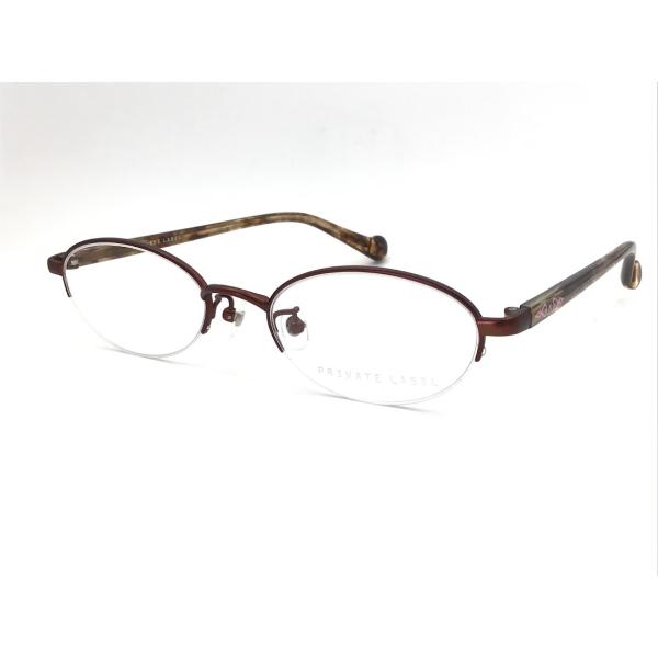 ブランド：プライベートレーベルモデル：PL-6026サイズ：49□19-135素材：フロント部・チタン、テンプル・プラスチック（アセテート）小学生から中学生、高校生に人気。20代の女性でも掛けれます。シンプルでおしゃれなフレームです。淡いカ...