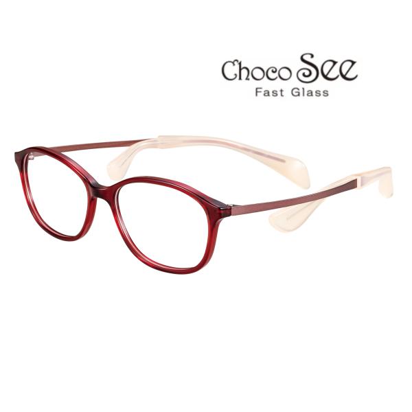 【ブランド】Choco See ちょこシー【モデル】FG24517【サイズ】50□15-147【カラー】RE レッド【素材】フロント：ナイロン系樹脂／テンプル：ステンレス『ちょこシー 』は、メガネ選びでお悩みの多い「鼻が痛くなる」「鼻に跡が...