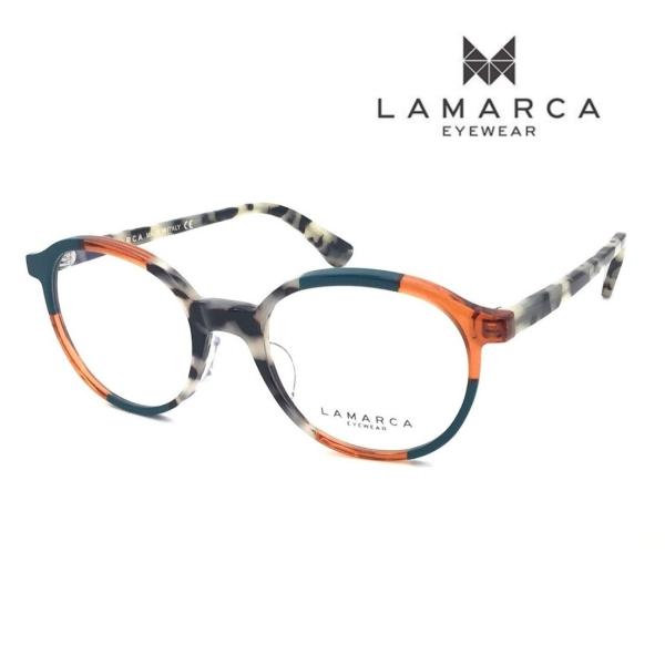 【ブランド】LAMARCA ラマルカ【モデル】MOSAICO 99【サイズ】48□19-135【カラー】04.マルチカラー　　　　　　　（グリーン/オレンジ系/白/黒）　　　　　【素材】アセテート【付属品】専用ケース、専用メガネ拭きカッティ...