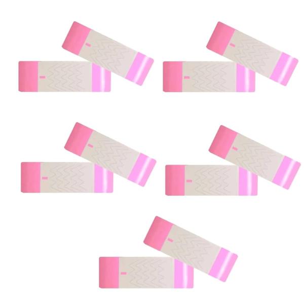 「商品情報」「主な仕様」使い捨て リストバンド ピンク1000枚セット：イベント、ライブ、コンサート、フェスなど様々なイベントの会場で入場管理や再入場管理、参加証として活用できる19mm幅、長さ25cmのリストバンドセットです。防水仕様：こ...