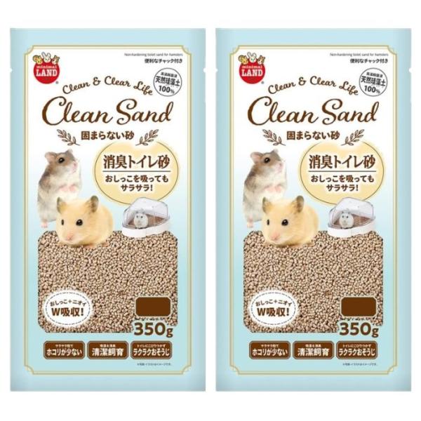 ■商品説明おしっこ＋ニオイ　W吸収ハムスターの消臭トイレ砂　固まらない砂（さ）内容量：350g（中国産）・吸水性・消臭性に優れた天然珪藻土のトイレ砂です。・ホコリが少ない焼成粒を使用しています。・水気を吸っても固まらず容器にこびりつかないの...