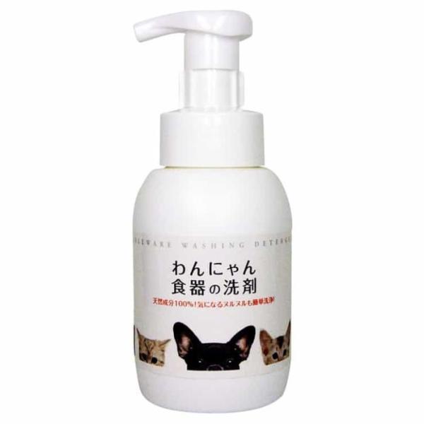 ■商品説明【商品詳細】ペットのお皿に残るヌメリの正体は、唾液に繁殖するバイ菌が作った「バイオフィルム」。このヌルヌルのバリアは漂白しなければ取れないほどガンコ。もちろん、台所用洗剤では落ちません。そんなガンコなヌメリも「わんにゃん食器の洗剤...