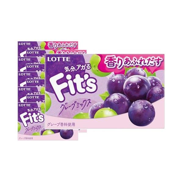 グレープミックス-/12個 (x 10)/0・FlavorName:グレープ・パッケージ個数:10・原材料:マルチトール、エリスリトール、還元パラチノース、植物油脂、グレープ果汁加工品、ゼラチン、ウーロン茶抽出物/ガムベース、甘味料(マンニ...