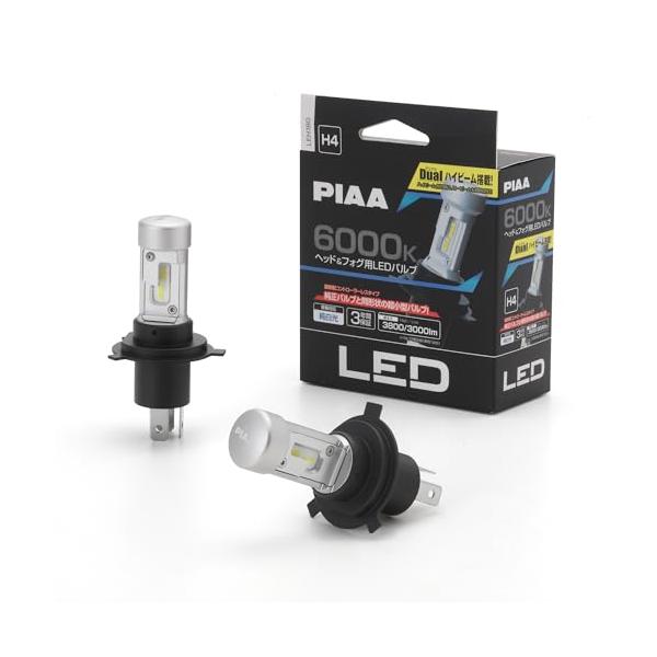 LEH18x シリーズ6000K/2個 (x 1)/LEH180・Style:LEH18x シリーズPatternName:H4・パッケージ個数:1・極薄両面基板技術による配光の良さそのままに、コントローラーレスを実現・従来のLEDバルブに...