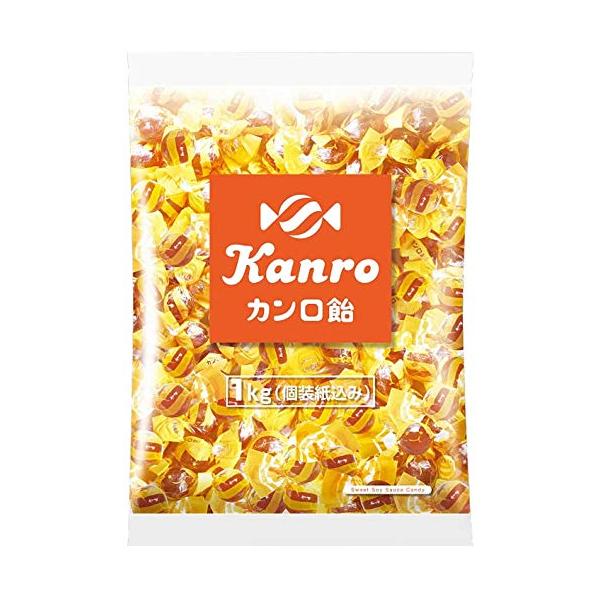 カンロ飴 1kgイエロー/1キログラム (x 1)/400455・Style:カンロ飴 1kg・パッケージ個数:1・原材料:砂糖、水飴、しょうゆ(小麦・大豆を含む)、食塩・商品サイズ(高さx奥行x幅):30cm×21cm×3cm