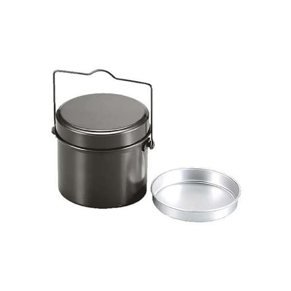 丸型・ブラックマルチ/外径155×高さ135mm/M-5546・Style:丸型・ブラックPatternName:単品・パッケージ個数:1・サイズ:(約)外径155×高さ135mm・重量:(約)360g・材質:アルミニウム(表面加工:アルマ...