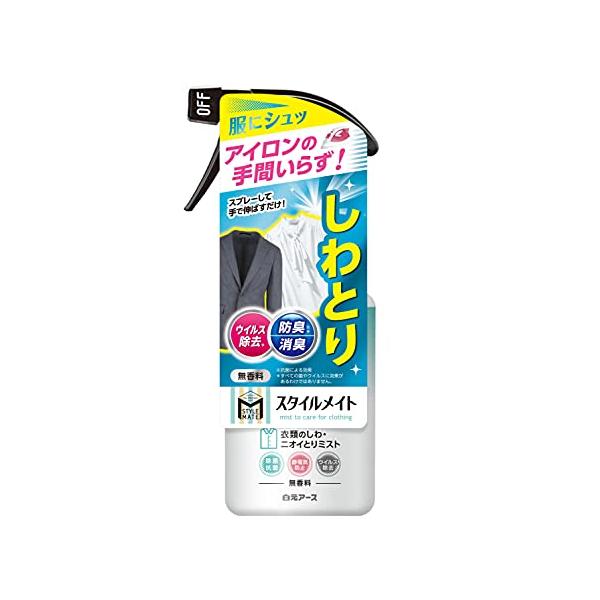 衣類のしわ・ニオイとりミスト-/300ミリリットル (x 1)/4902407124340・PatternName:旧品・パッケージ個数:1・商品サイズ (幅×奥行×高さ) : 8.5×7×18.6cm・内容量 : 300ml