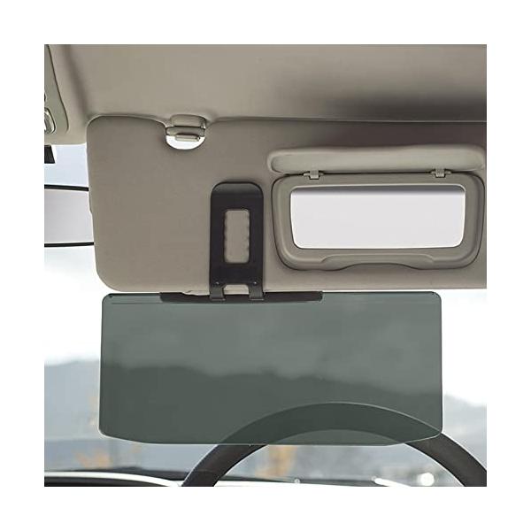 パッケージ個数:1・便利：サイズ：約11.8 * 5.9インチ。不要な場合は簡単に保管できます。すべての車に適しています。強力な耐久性と強力なシェーディング。アンチグレアフィルターのがあり、サングラスやサングラスの代わりに使用できます。・安...