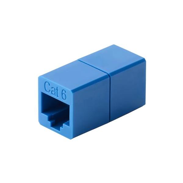単品ブルー/cat6/LD-RJ45U6BU・Color:ブルーSize:cat6Style:単品・パッケージ個数:1・Cat6のLANケーブルを延長するRJ45中継コネクターです。・1000BASE-TX/1000BASE-T/100BA...