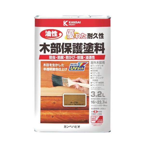 メープル/3.2L/00237643691032・Size:3.2LColor:メープル・パッケージ個数:1・乾燥・塗重時間 20℃乾燥時間:約 8 時間 塗重時間約 2 時間以上 冬期乾燥時間:約 12 時間 塗重時間:約 6 時間以上 ...