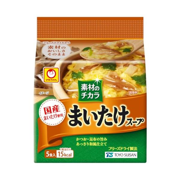 まいたけスープ-/21.5グラム (x 6)/-・Size:21.5グラム (x 6)・パッケージ個数:6・国産まいたけとふんわりたまごの和風スープ鰹・昆布の旨みを利かせた、お吸い物仕立ての和風スープ。具材は、歯応えのある国産まいたけ、ふん...