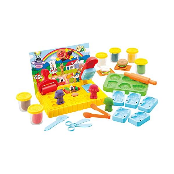 単品/-/-・PatternName:単品・『それいけアンパンマン』より、「たっぷりつくれるアンパンマンねんどパンこうじょう」が登場・付属する6色のねんどでキャラクター型・キャラクターパン型を使って、アンパンマンやなかまたちを作ってみよう・...