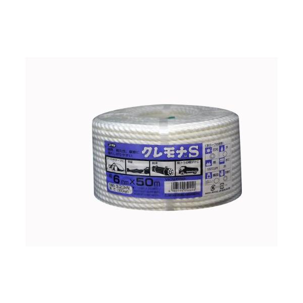 ビニロンクレモナホワイト/6mm×50m/VKN650・Size:6mm×50mStyle:ビニロンクレモナ・パッケージ個数:1・原産国:日本・材質:ビニロン・耐候性:・耐水性:・耐熱性:約110℃以内