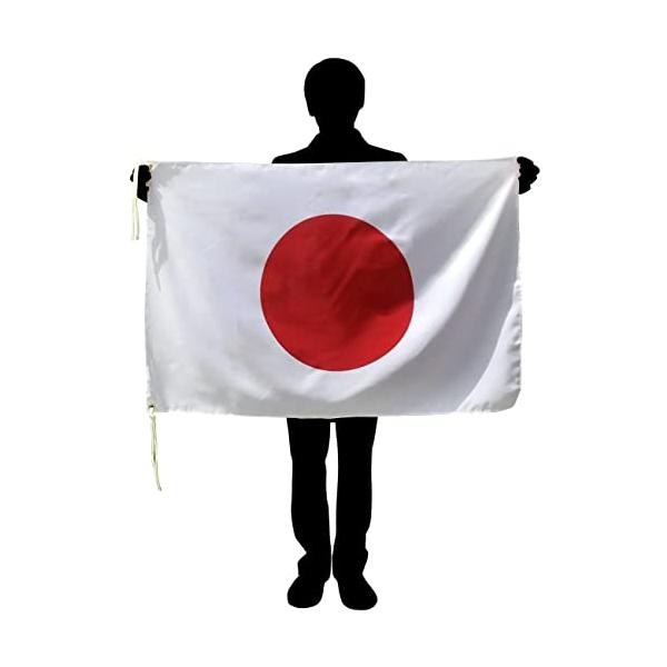 ホワイト/70 cm x 105 cm/10160wc・日本代表応援用　国旗はテトロン製になりにくい 雨に濡れても乾きが早いアイロン掛けでもバッチリ伸びます・テトロンはサラッとした爽やかでしなやかな風合いがあります。●繊維に強度があり耐久性...