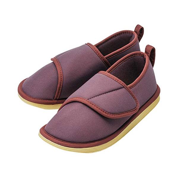 転倒予防あずき/M/091273・Size:MColor:あずき・パッケージ個数:1・「日本転倒予防学会推奨品」脱げや、わずかな段差などでの転倒を予防する室内専用シューズ。・中敷の滑り止め加工により足のズレを予防。・脱げて転倒することを予防...