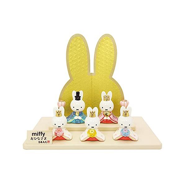 五人飾雛人形ミッフィー磁器5人飾り/２３ｃｍ〜３０ｃｍ/183122・パッケージ個数:1・商品紹介 ミッフィーのひな人形です人形は磁器、雪洞は陶器で出来ており、綺麗な仕上がりです 安全警告 割れやすいのでご注意ください