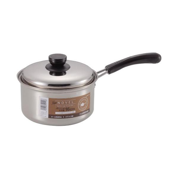 シルバー/1.8 L 直径 16 cm/HB-114・Size:1.8 L 直径 16 cm・パッケージ個数:1・サイズ(約):全長330×幅175×高さ135mm・本体重量(約):450g・材質:本体・蓋/ステンレス鋼、取っ手・蓋つまみ/...