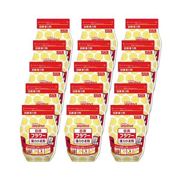 フラワー-/1キログラム (x 15)/-・パッケージ個数:15・内容量:1kg×15個・原材料:小麦・商品サイズ(高さ×奥行×幅):340mm×440mm×160mm・良質の小麦を使用して、長年の知見で培った製粉技術で作り上げた薄力小麦粉...