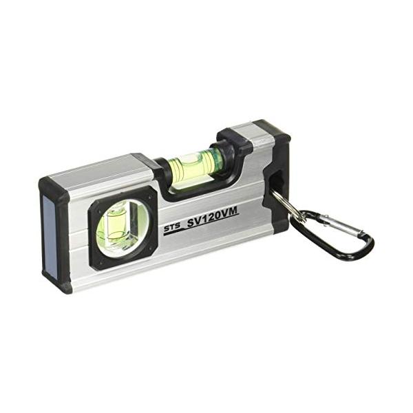 マグネットブラック/-/SV120VM・パッケージ個数:1・長さ(mm):120・高さ(mm):50・厚み(mm):22・マグネット:1か所・感度:0.5mm/m=0.0286°