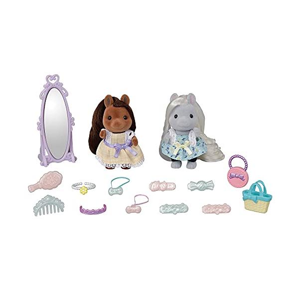 単品ポニーフレンズセット/ワンサイズ/フ-17・Color:ポニーフレンズセット・さらさらヘアーのポニーの女の子ふたりと、おしゃれなスタンドミラー、ヘアアクセサリー、ファッション小物のセット・ヘアアレンジをしたり、バッグやアクセサリーを組み...