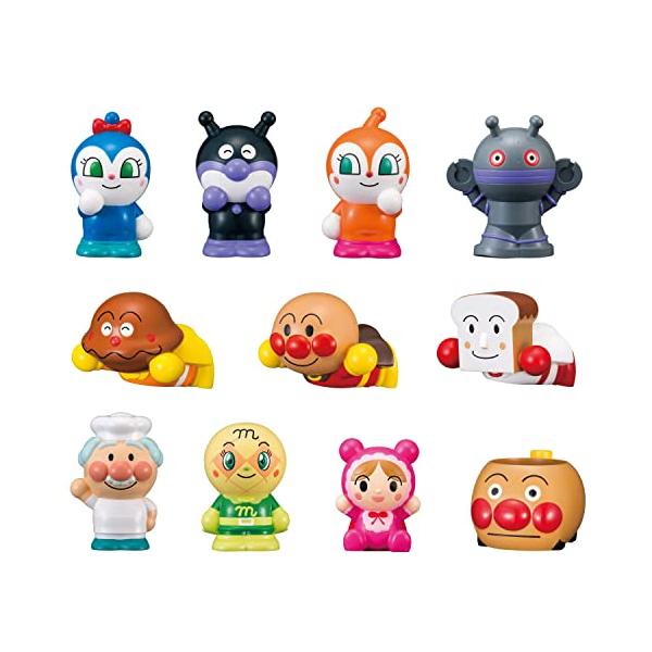DXセット/-/4971404320239・アンパンマンの人気の仲間たち10体とアンパンマン号の指人形セットです。・アンパンマン・カレーパンマン・しょくぱんまん・ばいきんまん・ドキンちゃん・コキンちゃん・メロンパンナちゃん・あかちゃんまん・...