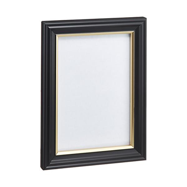 ガラス(無反射)ブラック/L/59556・Color:ブラックSize:LStyle:ガラス(無反射)・パッケージ個数:1・カラー:ブラック、金線入り・木製(石膏下地塗装)・厚手Ｖカット台紙(1.3mm)・前面板は無反射タイプガラス・付属品...