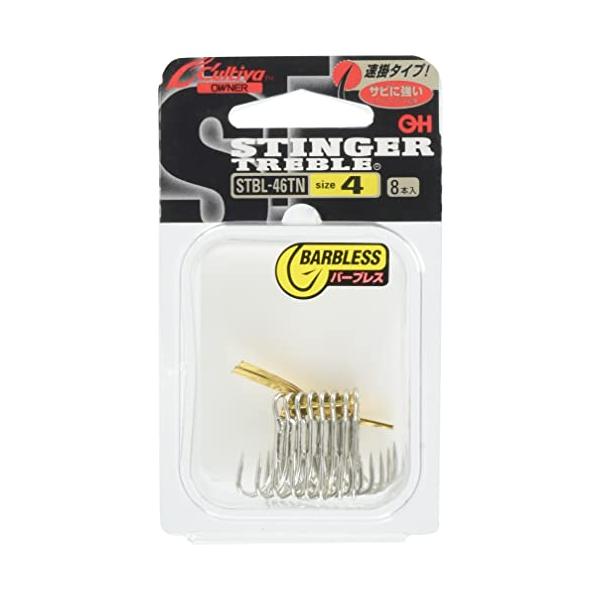 4号-/4/11635・Style:4号・パッケージ個数:1・主な対応魚種:ブラックバス マス スズキ・サイズ:4号・入数:8本・針仕様:バーブレス