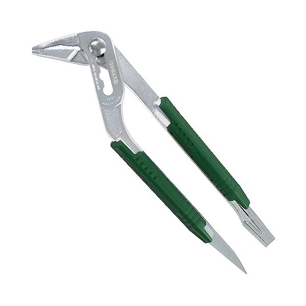 ネジ外し機能付き緑/257mmネジ外し機能付/PZ-63・Style:ネジ外し機能付きSize:257mmネジ外し機能付・パッケージ個数:1・ネジ外し機能を搭載した、多機能ウォーターポンププライヤー・独自構造の「アイソセレス(二等辺三角形)...