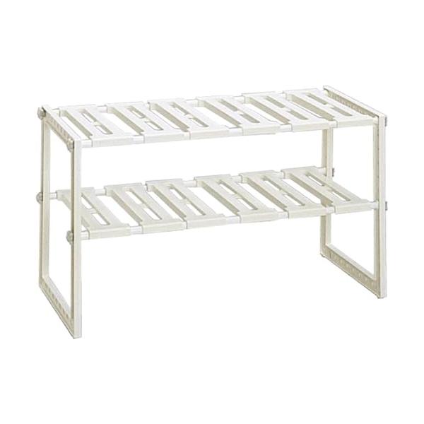 シンク下収納ラック ベーシックタイプホワイト/2段/VR-EX・Color:ホワイトSize:2段Style:シンク下収納ラック ベーシックタイプ・パッケージ個数:1・製品サイズ / 幅50〜75×奥行30.3×高さ39.8cm・耐荷重 /...