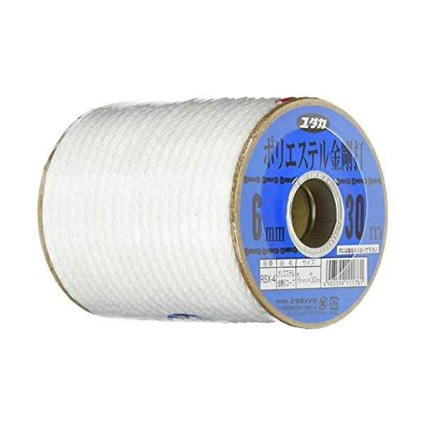 ポリエステルホワイト/6mm×30m/RSX-4・Size:6mm×30mStyle:ポリエステル・パッケージ個数:1・原産国:日本・原産国:日本・材質:ポリエステル・耐候性:・耐水性: