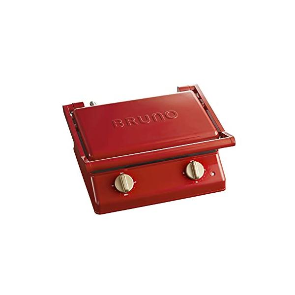 レッド/サイズなし/BOE084・Color:レッドPatternName:プレート2種(ホットサンド・グリル)・パッケージ個数:1・原産国:中国製・採寸:サイズ:W285×H145×D240mm/重量:約3000g・機能：定格消費電力：9...