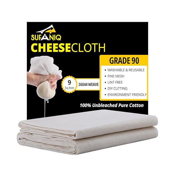 メッシュストレーナー。ベージュ/Grade 90 - 1 Yard/CC90 - 1Y・MaterialType:コットンSize:Grade 90 - 1 Yard・パッケージ個数:1・食品グレード： 本物のシェフに一歩近づくギフト。当社...
