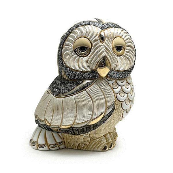 フクロウ大 (1024)デ・ローザ コレクションゴールドをあしらい豪華な仕上がりです。通常35,750円ですが訳ありのため【サイズ】(フクロウ)たて10.5×よこ12.0×高さ14.0（cm）【素材】陶器(微粒子粘土)【原産国】ウルグアイ☆...