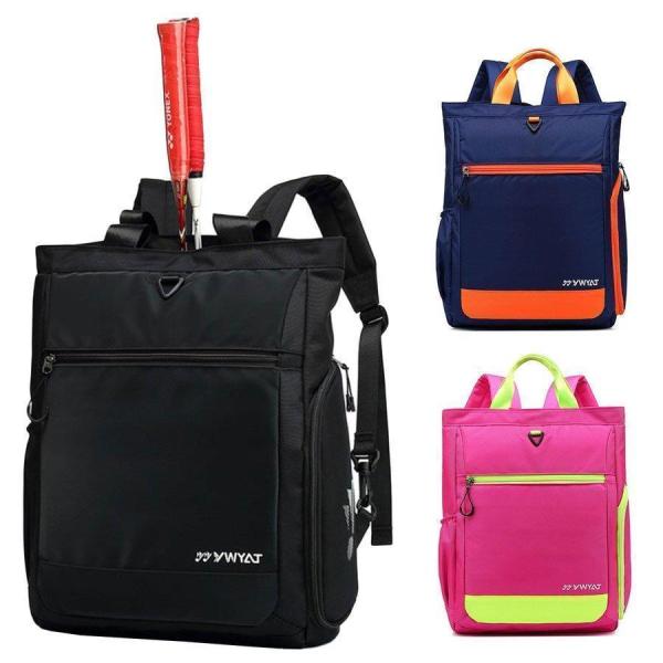 バドミントン バッグ バックパック 通学 テニス リュック ラケット トートバック ラケットケース 大容量 満足の収納力 ラケット、飲料水、シューズなど分けて収納ができる、収納力バツグンのテニスバッグです。テニスラケットの場合１本、バトミン...