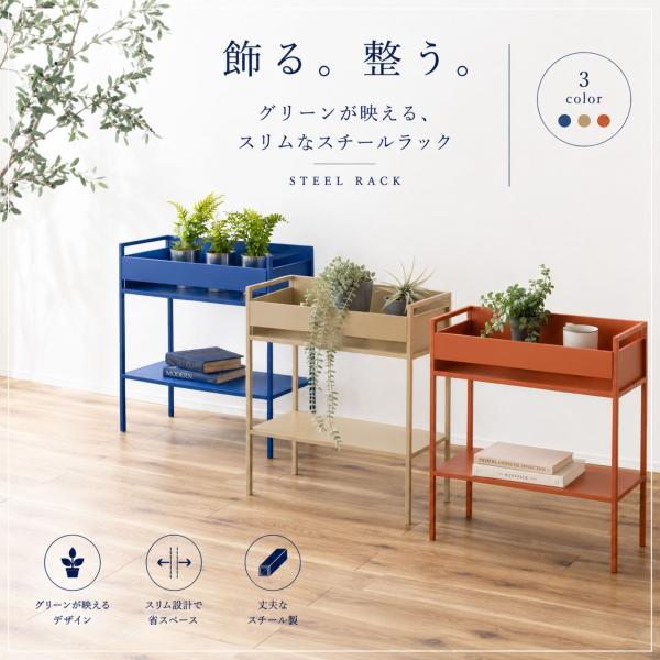 【品名】スチールマルチラック 2段（型番：PT-805） 【特徴】「飾る」と「整う」をこれひとつで解決する、インテリアに馴染むシンプルなデザインラック。光を優しく反射するさらりとしたマットな仕上げで、どんなお部屋にも自然に溶け込みます。上段...