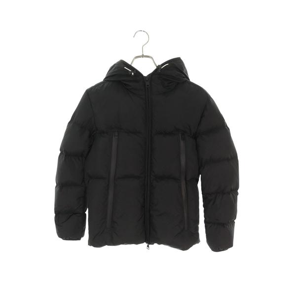 ブランド：モンクレール/MONCLER商品名： MONTCLA モンクラーフードロゴダウンジャケットサイズ：なし状態ランク：Bカラー：ブラック