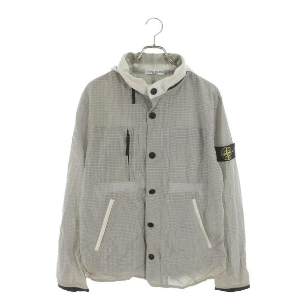 ブランド：ストーンアイランド/STONEISLAND商品名： 541541947 ナイロンメタルジップアップブルゾンサイズ：L状態ランク：Bカラー：グレー