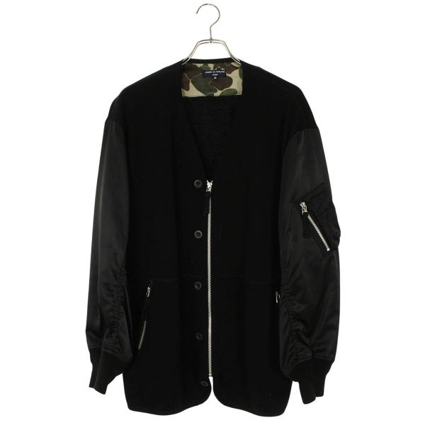 ブランド：コムデギャルソンオム/COMME des GARCONS HOMME商品名： HL-T005 AD2023 綿ダブルフェイスナイロンツイルブルゾンサイズ：M状態ランク：Bカラー：ブラック×カーキ