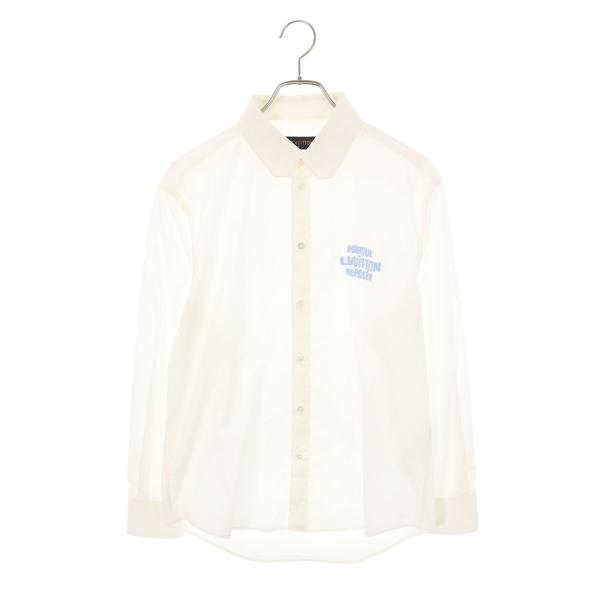 ブランド：ルイヴィトン/LOUISVUITTON商品名： 21SS  RM211Q ZKT HKS41W ロゴプリント長袖シャツサイズ：M状態ランク：Bカラー：ホワイト