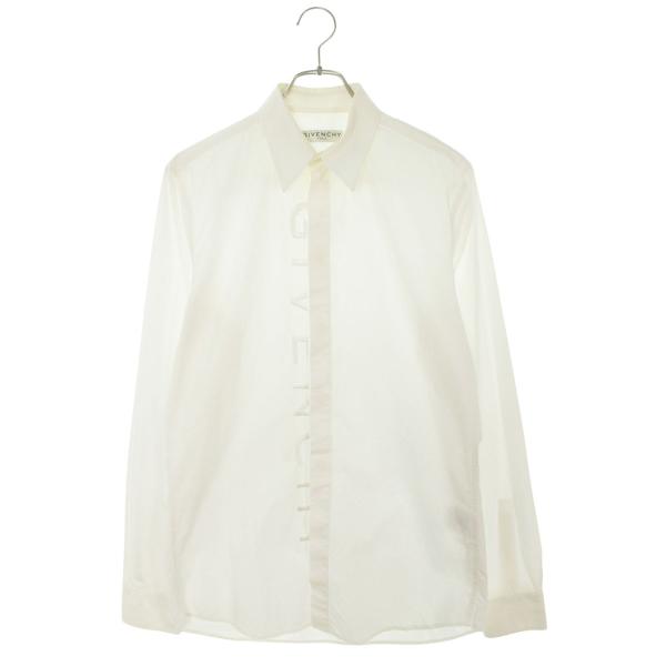 ブランド：ジバンシィ/GIVENCHY商品名： BM60FM109F バーティカルロゴ長袖シャツサイズ：38状態ランク：Dカラー：ホワイト